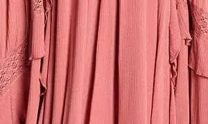 City Chic Rosie Lace Trim High-low Maxi Dress - Pink