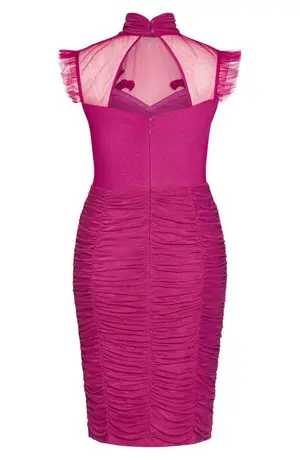 City Chic Celia Ruched Body-con Dress