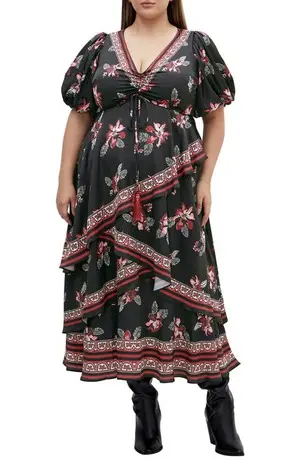 City Chic Printed Day Dresses