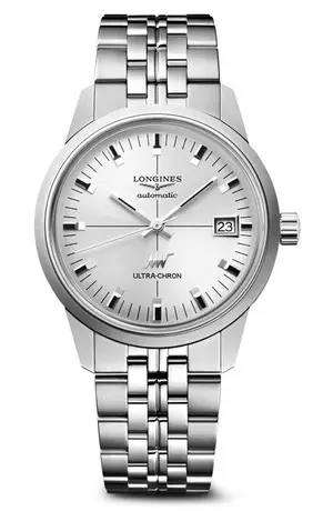 LONGINES Ultra-chron Automatic Bracelet Watch - Silver