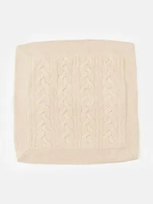Gobi Cashmere Knitted Pillow Cover - Beige