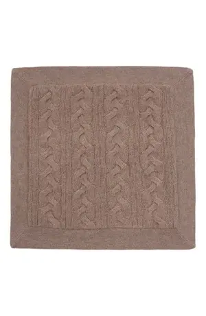 GOBI MONGOLIAN CASHMERE Knitted Pillow Cover - Taupe