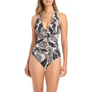 ROD BEATTIE Halter One-piece Swimsuit - Black