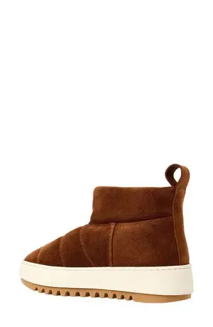 Aquatalia Alcee Mini Platform Waterproof Bootie - Brandy Suede