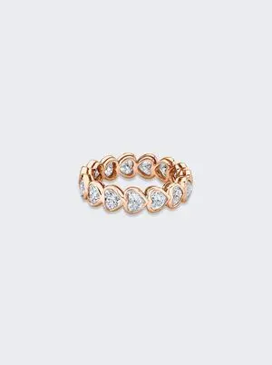 ANITA KO Bezeled Heart Diamond Eternity Band - Rg