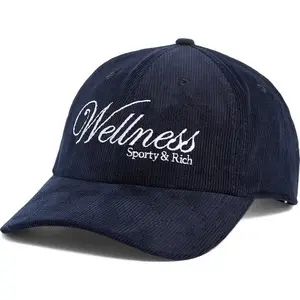 SPORTY & RICH Sporty & Rich Soho Wellness Corduroy Baseball Cap