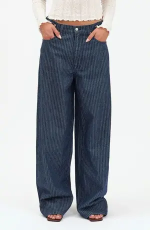 Women's Pinstripe Jeans