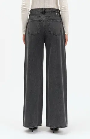 DAZE The Wanderer Rhinestone Wide Leg Jeans