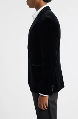 BOSS Hutson Cotton Velvet Dinner Jacket - Black