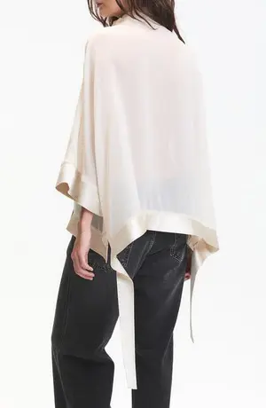 Deluc Carter Sheer Mock Neck Top