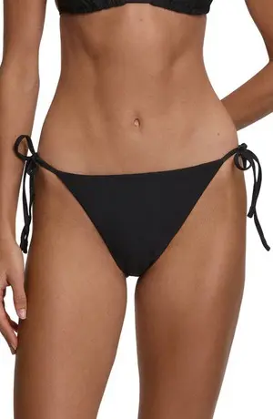 Polo Ralph Lauren Ricky Side Tie Bikini Bottoms - Black