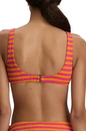 Polo Ralph Lauren Striped Bikini Top - Desert Pink Sail Ora