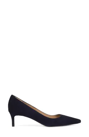 LK BENNETT Ava Pointed Toe Pumps - Black Suede