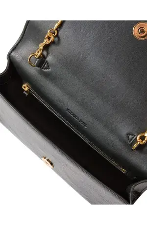 Veronica Beard Barre Patent Leather Clutch - Black