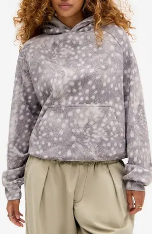 BDG URBAN OUTFITTERS Deer Print Raglan-sleeve Hoodie