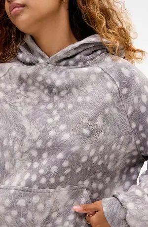 BDG URBAN OUTFITTERS Deer Print Raglan-sleeve Hoodie