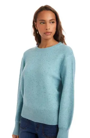 Karen Kane Sequin Crewneck Sweater