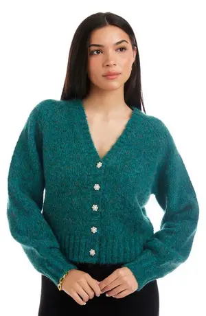 Karen Kane Pearl Button Cardigan