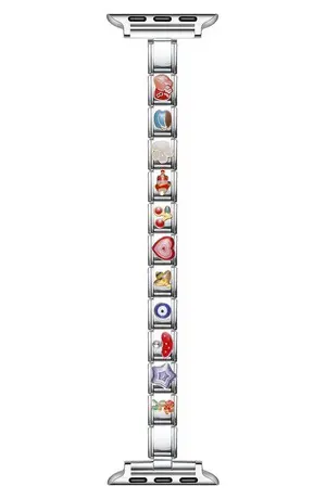 POSH TECH Diy Charm Stainless Steel Watchband - Silver