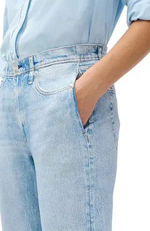 Rag & Bone Rb Miramar Wide-leg Cotton Terry Sweatpants Jeans - Aria