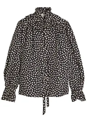 Chloé Polka Dot Silk Blouse