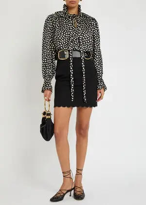 Chloé Polka Dot Silk Blouse