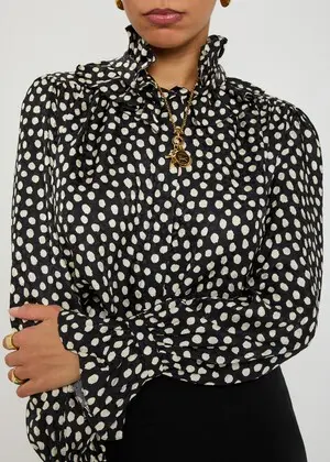 Chloé Polka Dot Silk Blouse