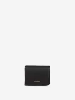 JIL SANDER Origami Wallet - Black