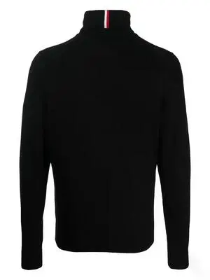 Tommy Hilfiger Logo-embroidered Roll-neck Top