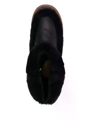 Chloé Dolcie Shearling-trim Boots - Black