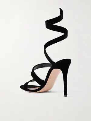 GIANVITO ROSSI Opera 105 Velvet Sandals