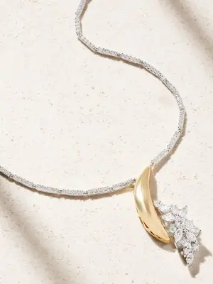 Yeprem 18-karat White And Yellow Diamond Necklace - Gold