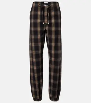 Checked Sweatpants For Women