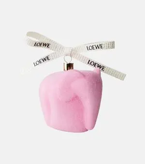 Loewe Elephant Glitter Glass Ornament - Pink