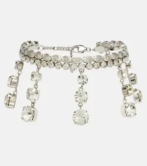 Rabanne Crystal-embellished Bracelet - Silver