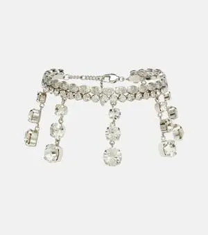 Rabanne Crystal-embellished Bracelet - Silver