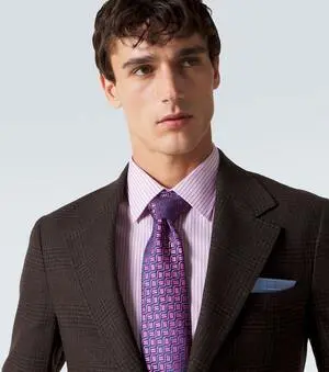 Charvet Silk Jacquard Neck Tie - Blue