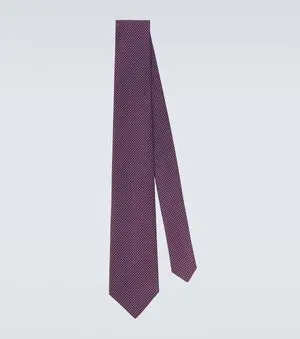 Charvet Charvet Silk Jacquard Neck Tie Blue