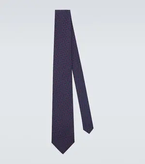 Charvet Silk Jacquard Tie - Blue