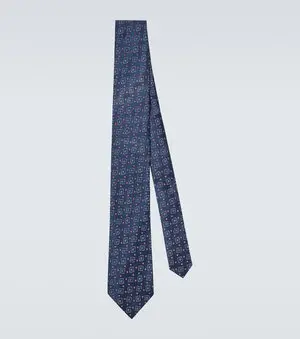 Charvet Silk Jacquard Tie - Blue