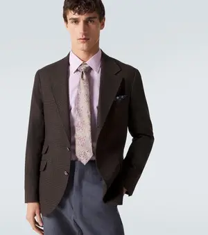 Charvet Paisley Silk Jacquard Neck Tie - Grey