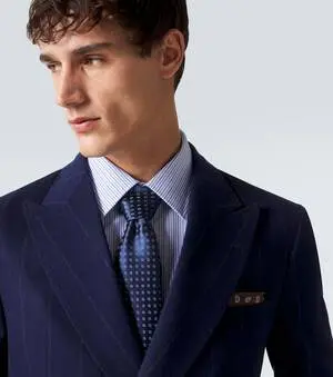 Charvet Silk Jacquard Necktie - Blue