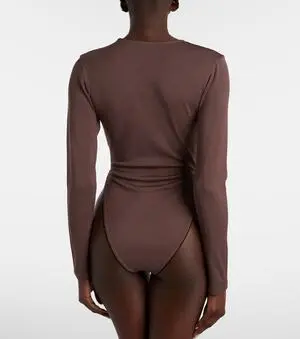 JACQUES WEI Lace-trimmed Bodysuit