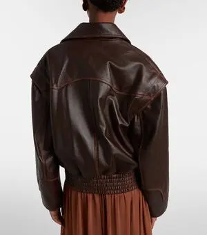 JACQUES WEI Leather Biker Jacket