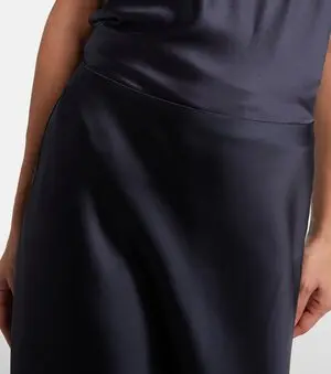 Ralph Lauren Satin Maxi Skirt - Blue