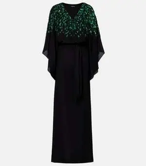 Roberto Cavalli Sequined Silk Gown