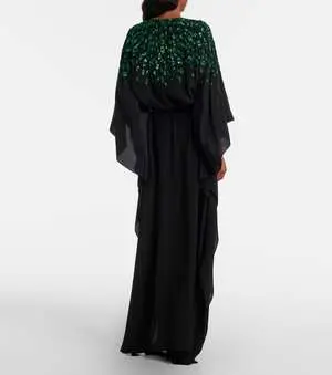 Roberto Cavalli Sequined Silk Gown