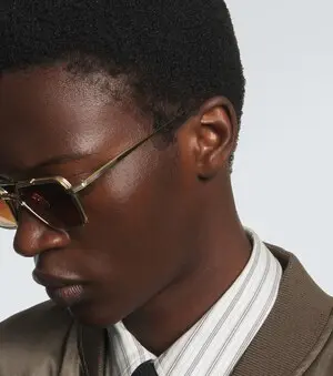 JACQUES MARIE MAGE Commodore Square Sunglasses - Gold