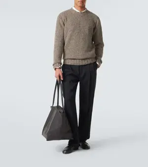 THE ROW Pellegrino Cashmere Sweater - Brown