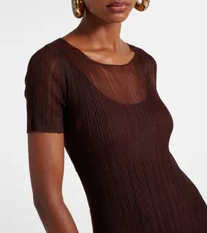 Simkhai Ruffled Midi Dress